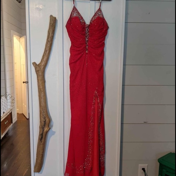 Dresses | Red Sequin Formal Gown Size 12 Fits More Like A 1 | Poshmark